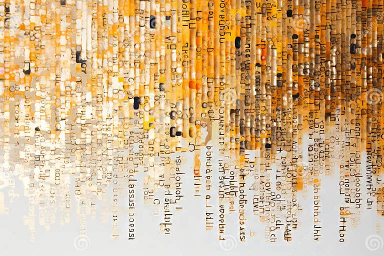 Binary Code Abstraction. Minimalist Art Depicting the Essence of Data Engineering Stock ...