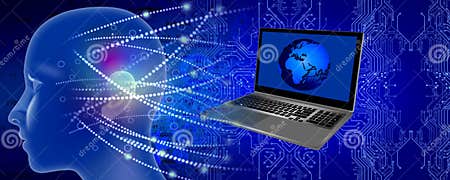 Binary Code ;aptop Background, Artificial Intelligence Digital Eye ...