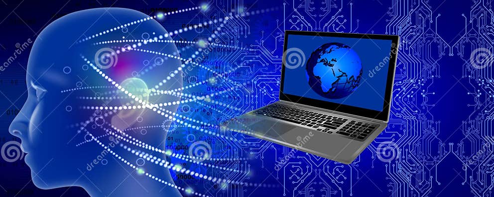 Binary Code ;aptop Background, Artificial Intelligence Digital Eye ...