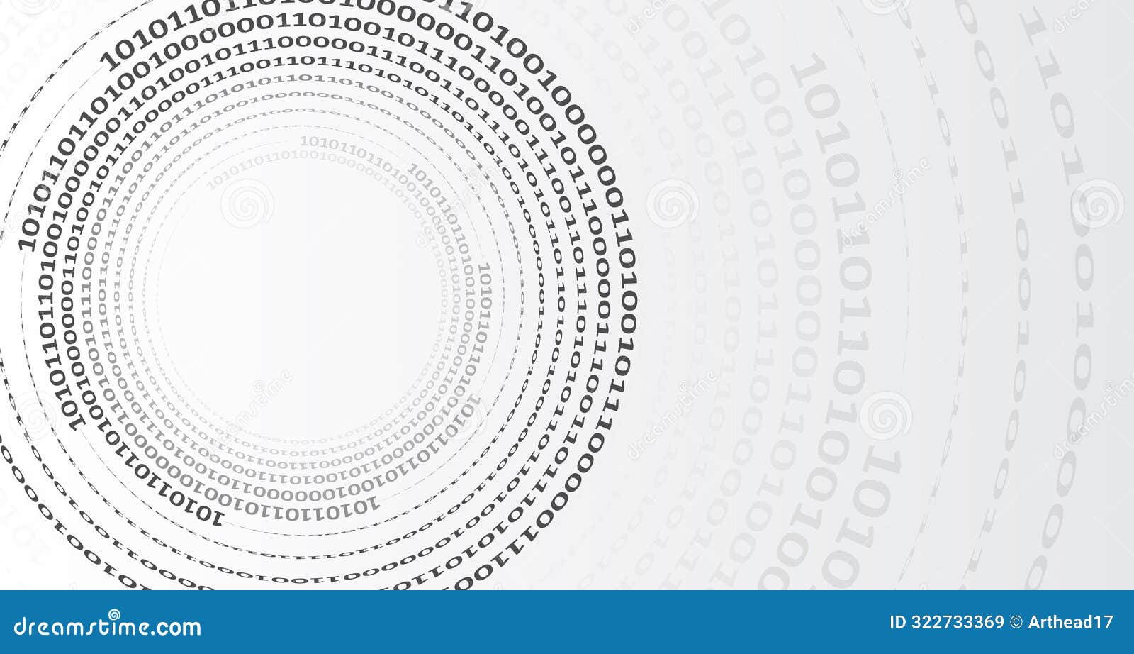 Binary Code, Artificial Intelligence. Program Code. Computer Background of Numbers in the Form ...