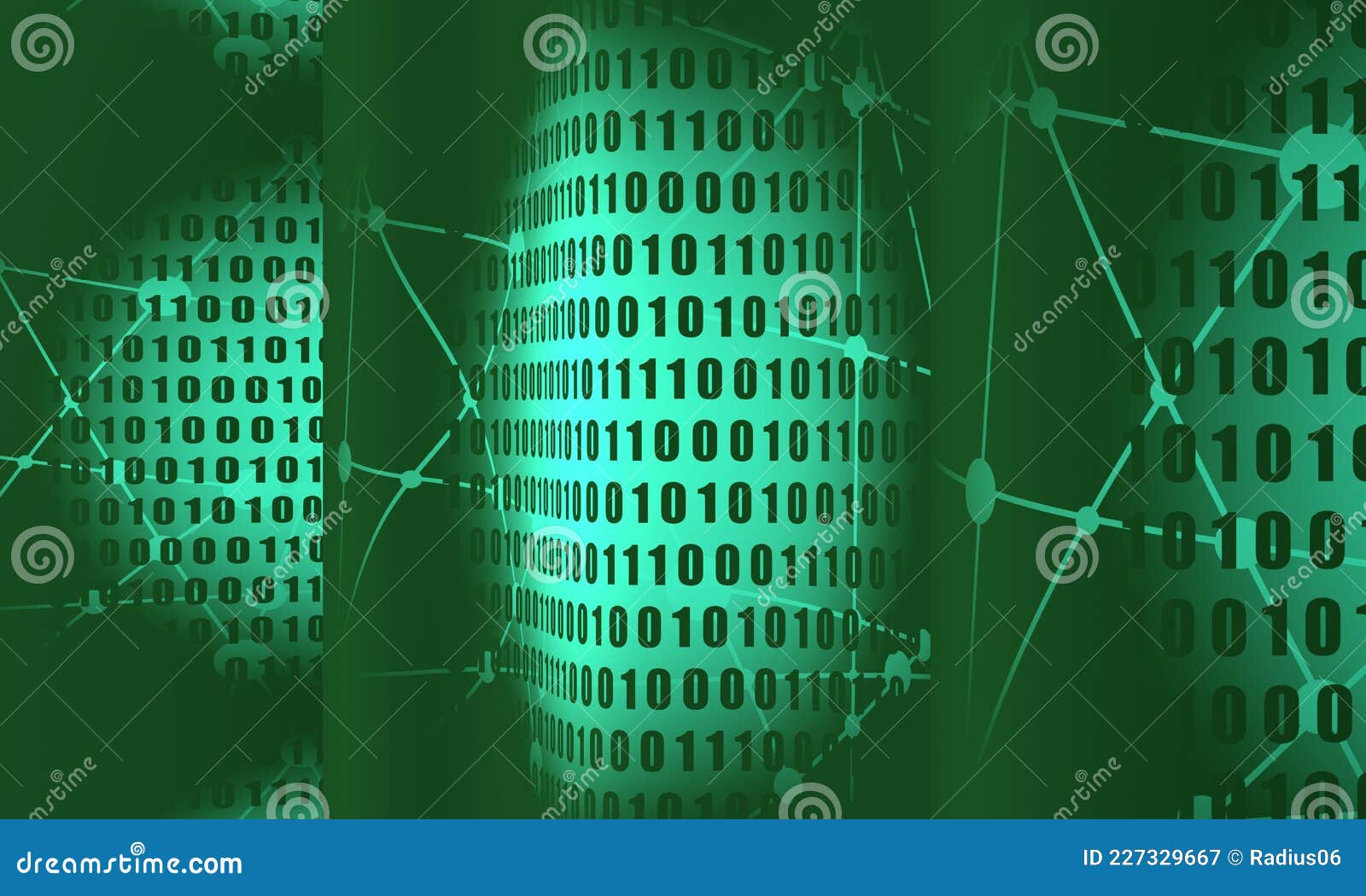 Binary Code Backdrop As Texture on Waved Surface Stock Illustration - Illustration of decryption ...