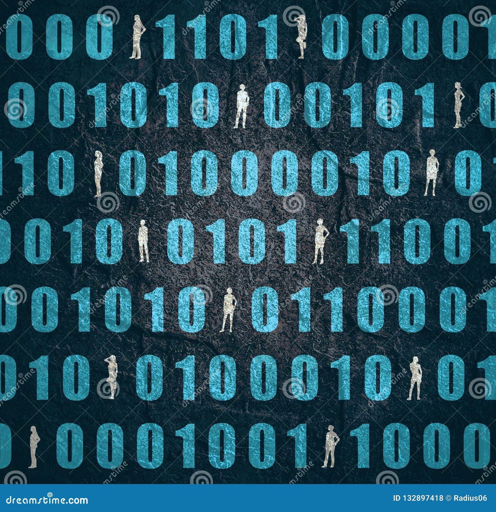 Binary code backdrop stock illustration. Illustration of operating ...
