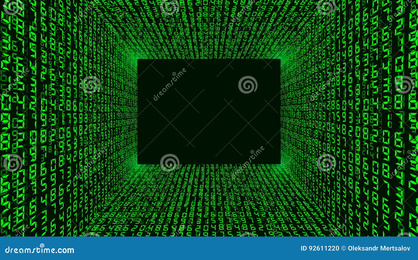 Binary Code Background Abstract Stock Illustration - Illustration of ...
