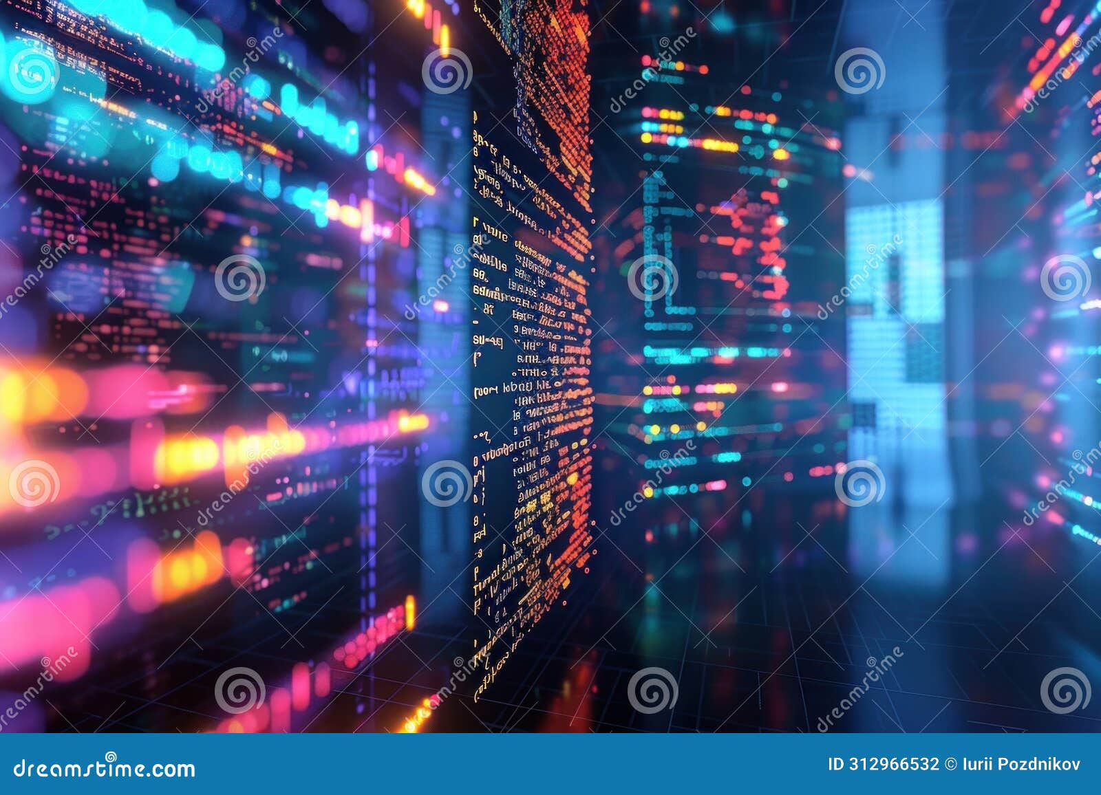 Binary Code Background Abstract Technology Big Data Programming And Software Development