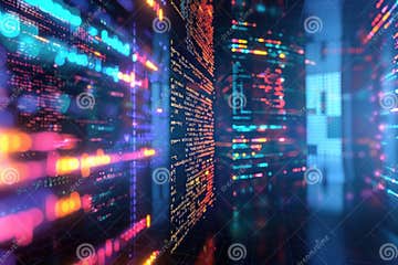 Binary Code Background. Abstract Technology, Big Data, Programming and ...