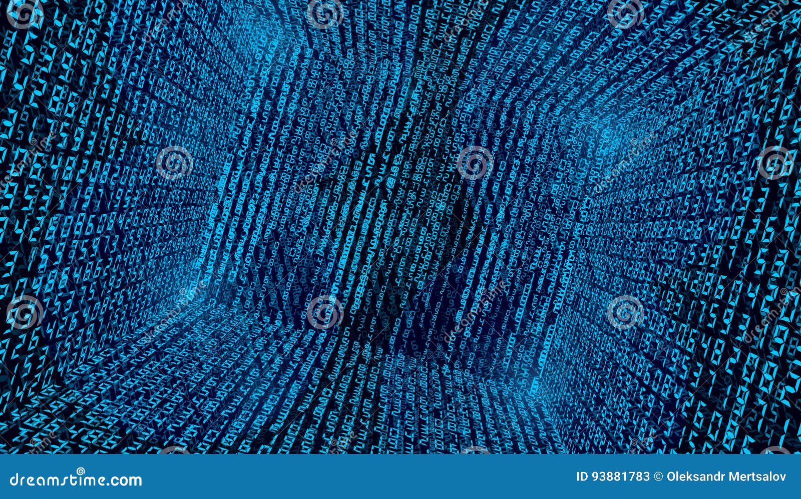 Binary Code Background Abstract Stock Vector - Illustration of matrix ...
