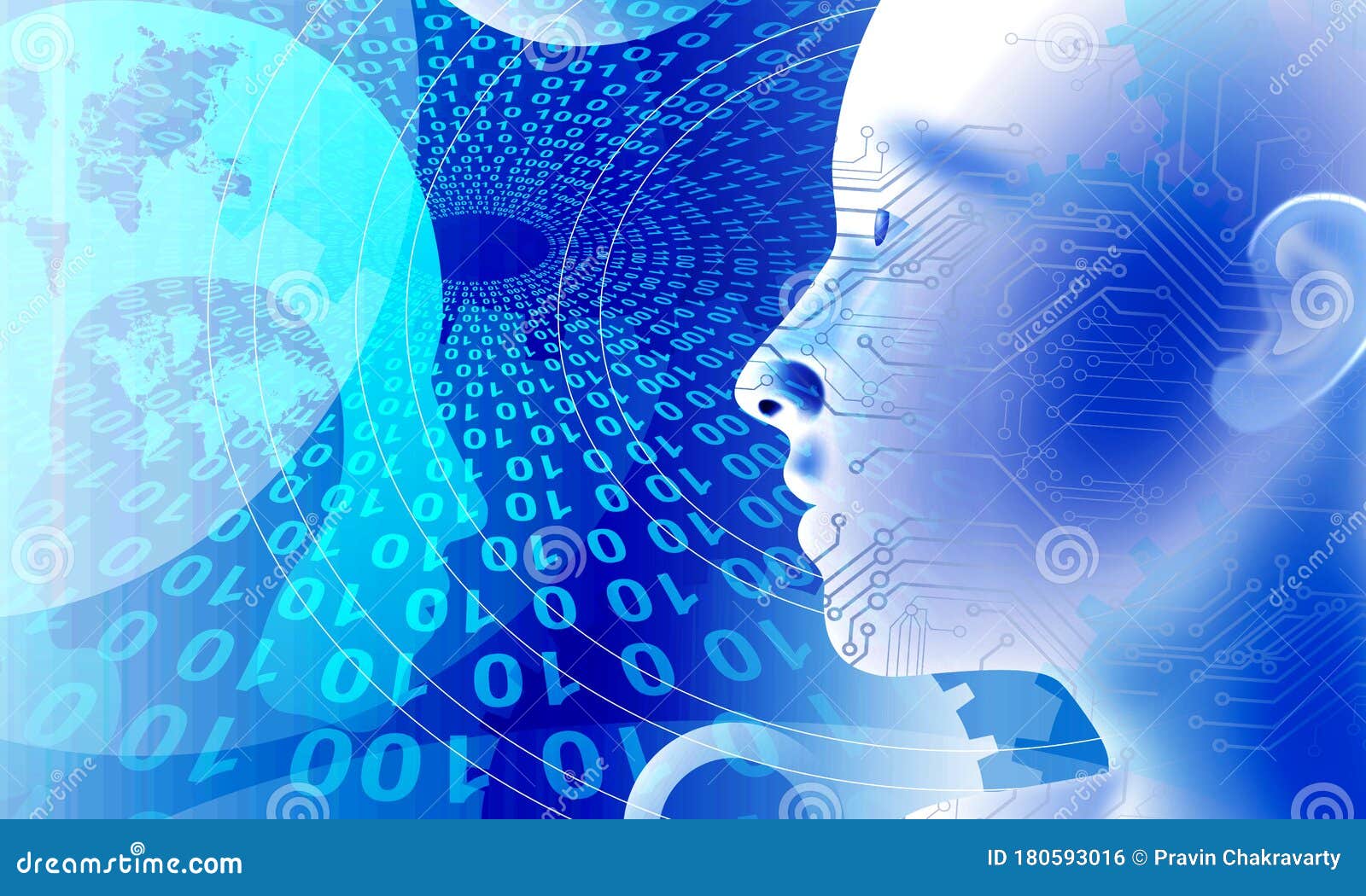 Binary Code Background, Artificial Intelligence Digital Eye Abstract Technology Background. Java ...