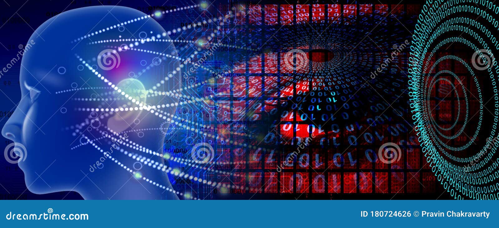 Binary Code Background, Artificial Intelligence Digital Eye Abstract Technology Background. Java ...