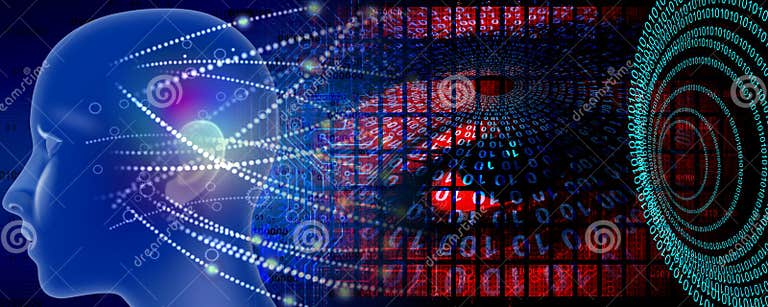 Binary Code Background, Artificial Intelligence Digital Eye Abstract Technology Background. Java ...