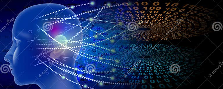 Binary Code Background, Artificial Intelligence Digital Eye Abstract Technology Background. Java ...