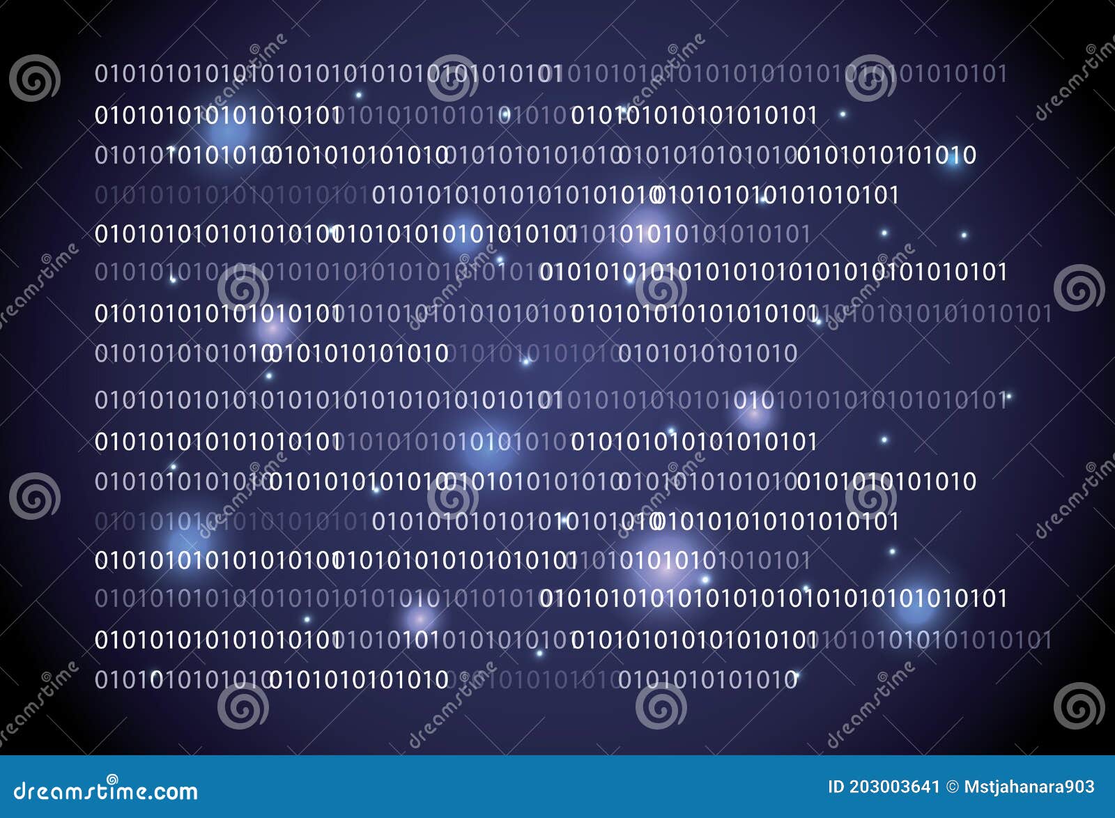 Binary code background stock vector. Illustration of binary - 203003641