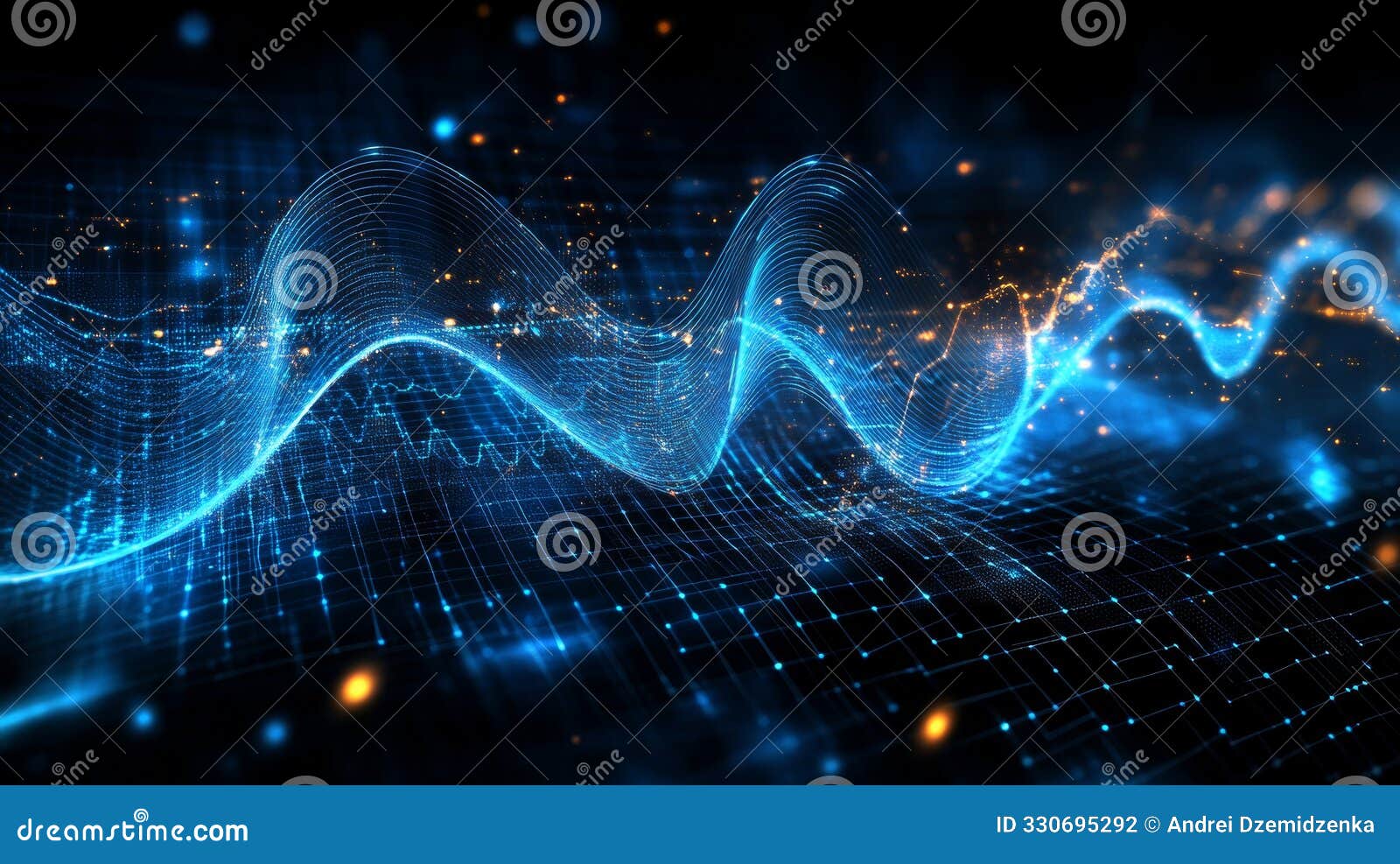 Binary Code Background in Blue Data Technology Stock Photo - Image of ...