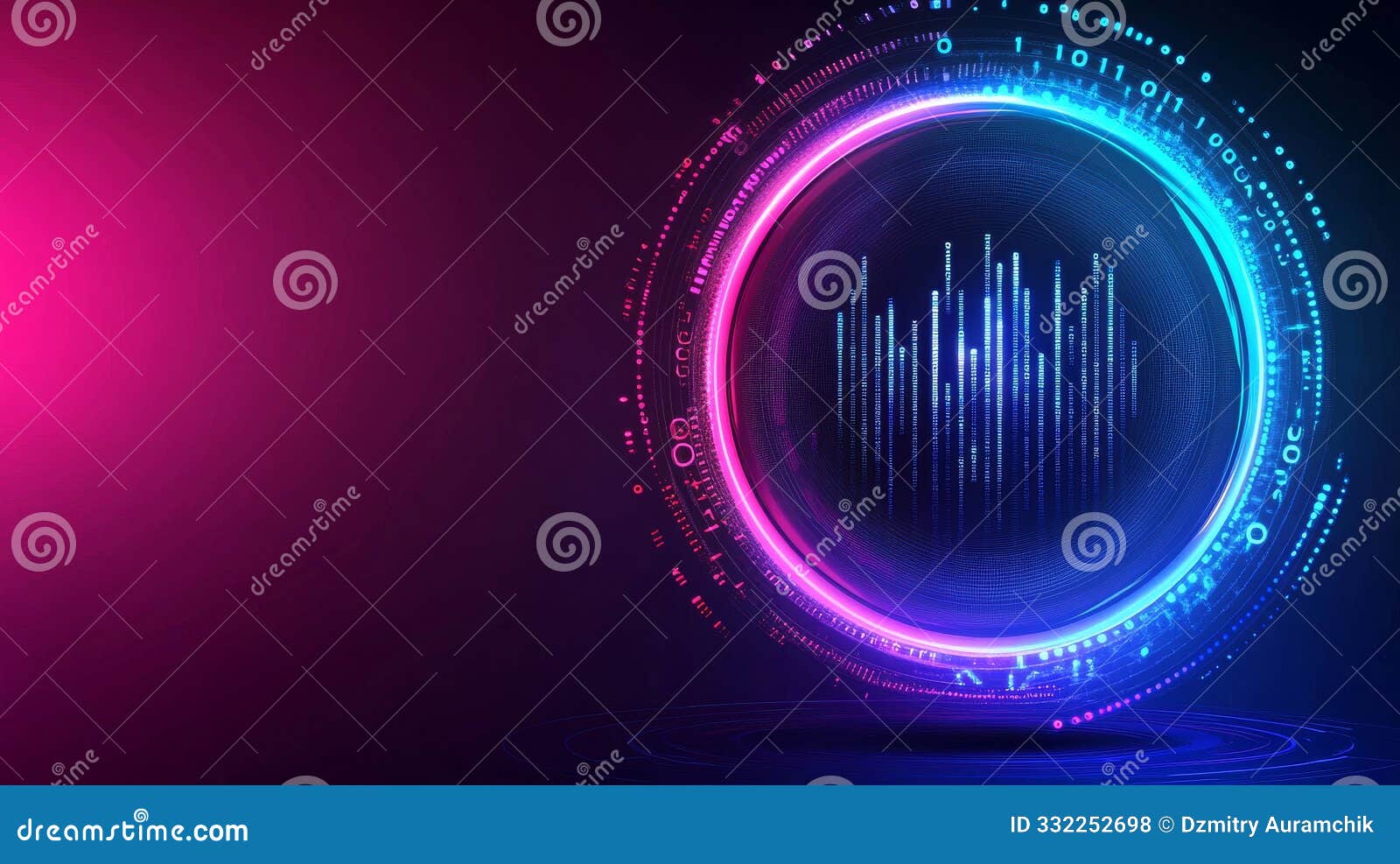 Binary Code Background with Bokeh Lights of a Software Developer ...