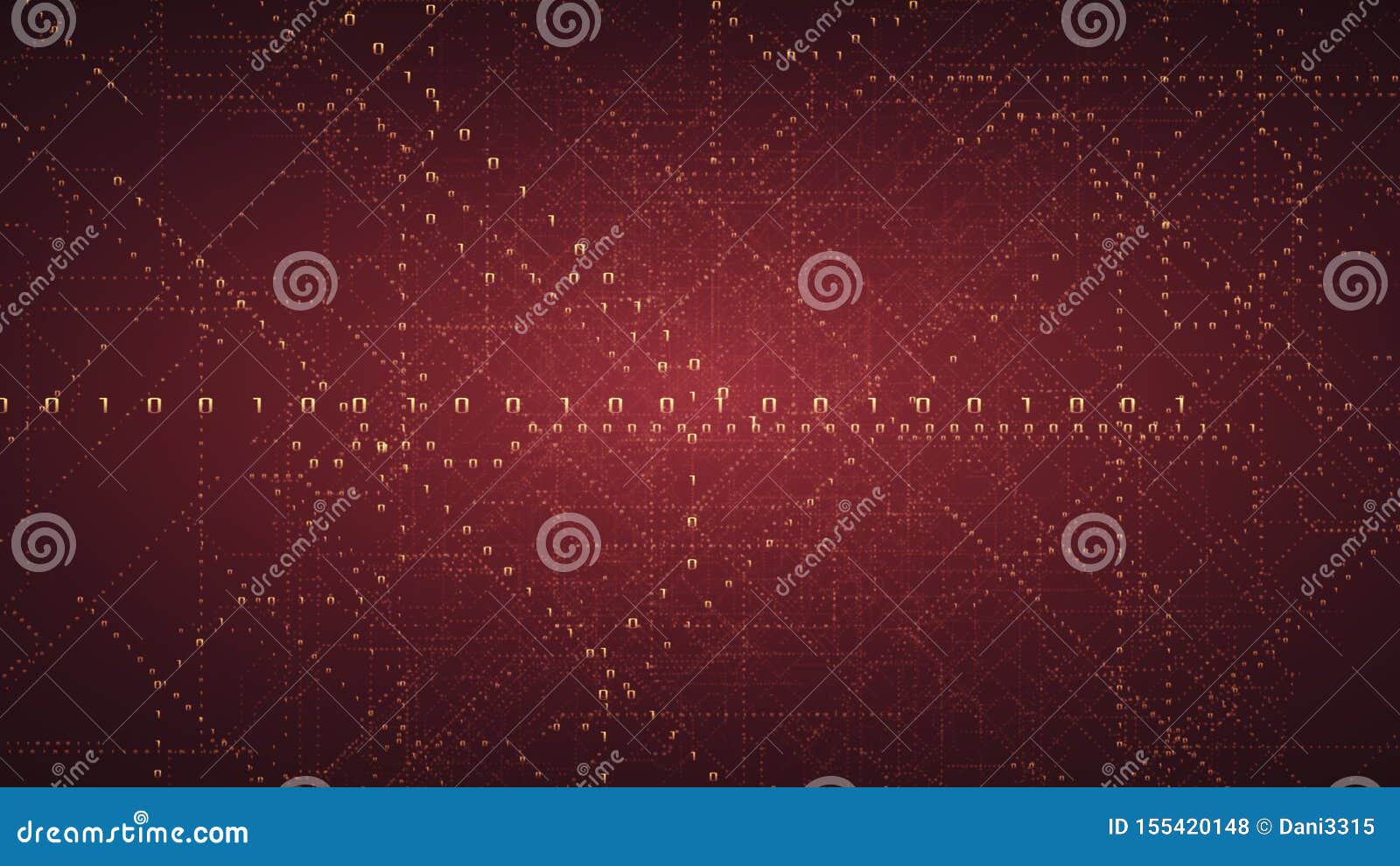 Binary Code Background Cloud Computing Iot And Artificial