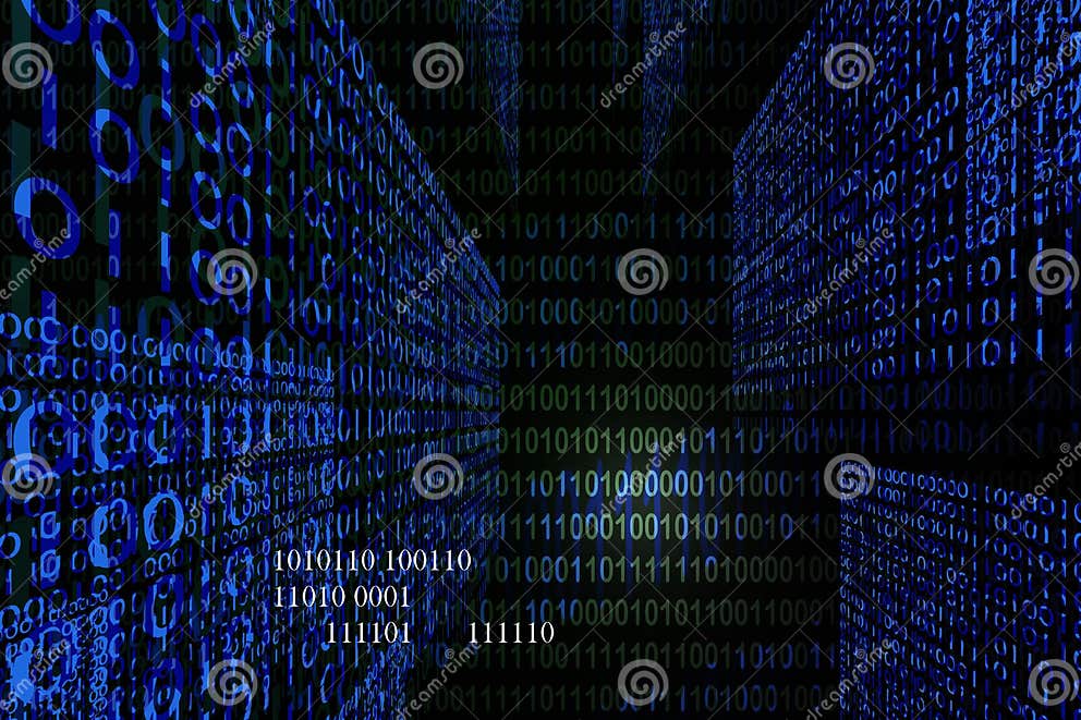 Binary Code Background. Concept of Big Data and Artificial Intelligence ...