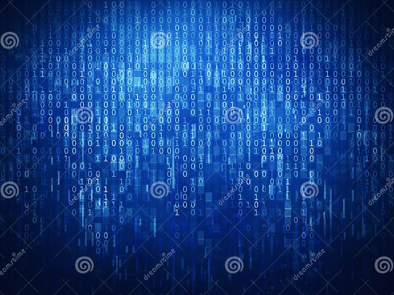 Binary code background stock illustration. Illustration of columns ...