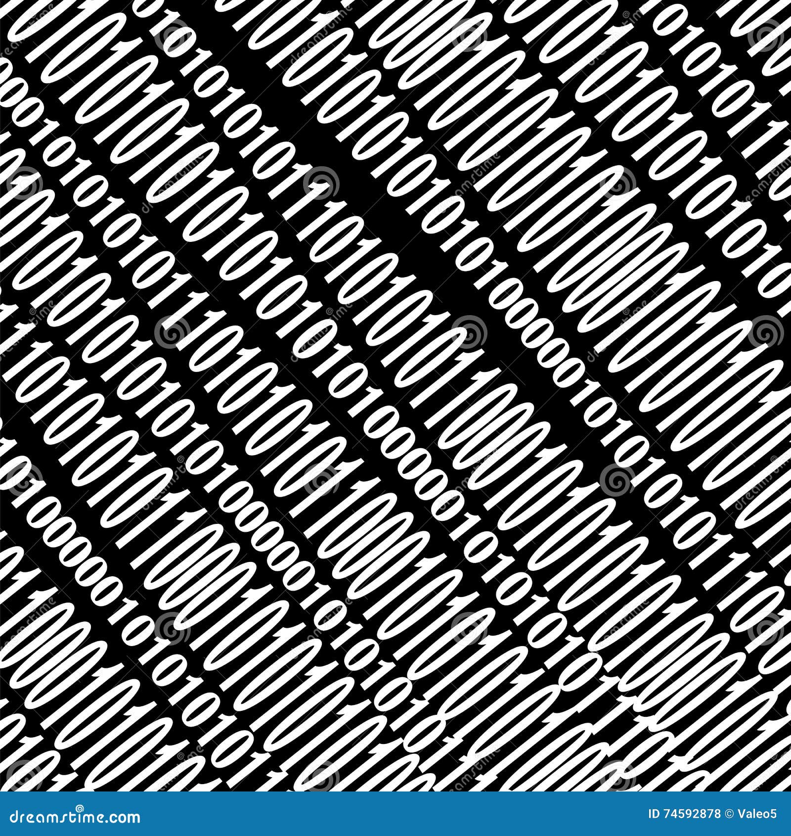 Binary Code Background. Decryption and Encoding Stock Vector ...