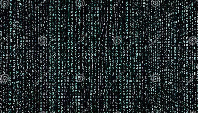 Binary Code Background, Digital Abstract Technology Background Stock Photo - Image of ...