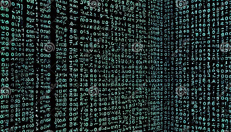 Binary Code Background, Digital Abstract Technology Background Stock Image - Image of abstract ...