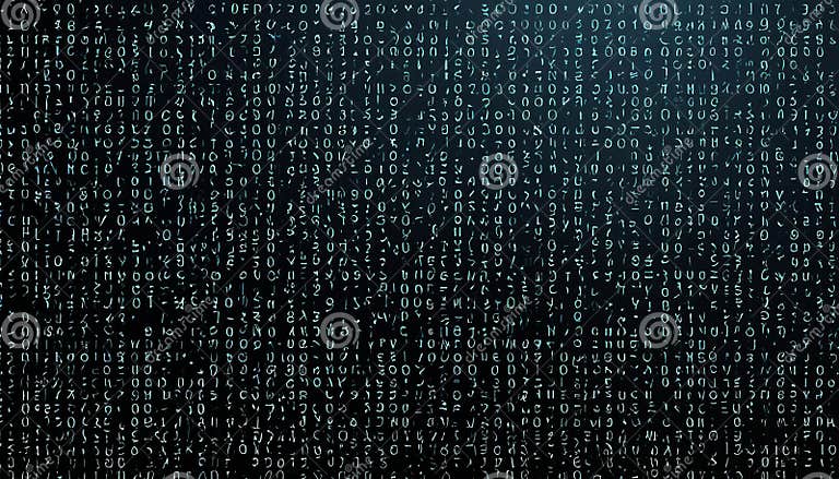 Binary Code Background, Digital Abstract Technology Background Stock Photo - Image of data ...