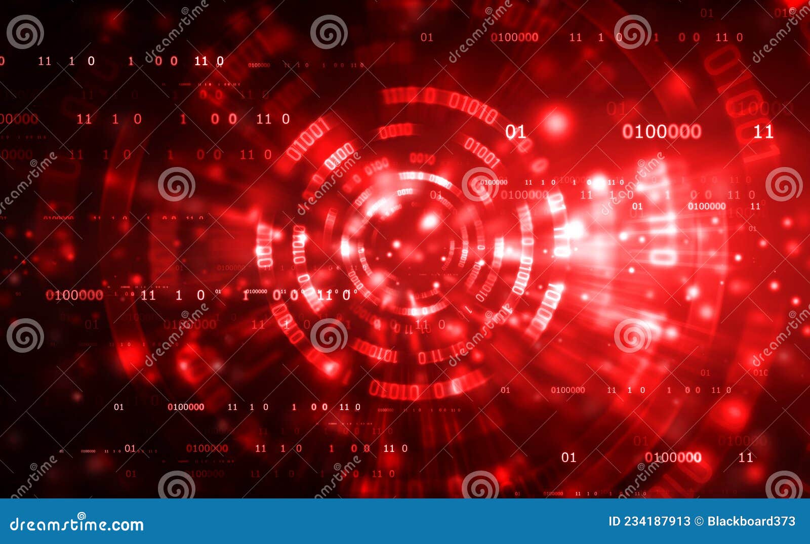 Binary Code Background, Digital Abstract Technology Background Stock Illustration - Illustration ...