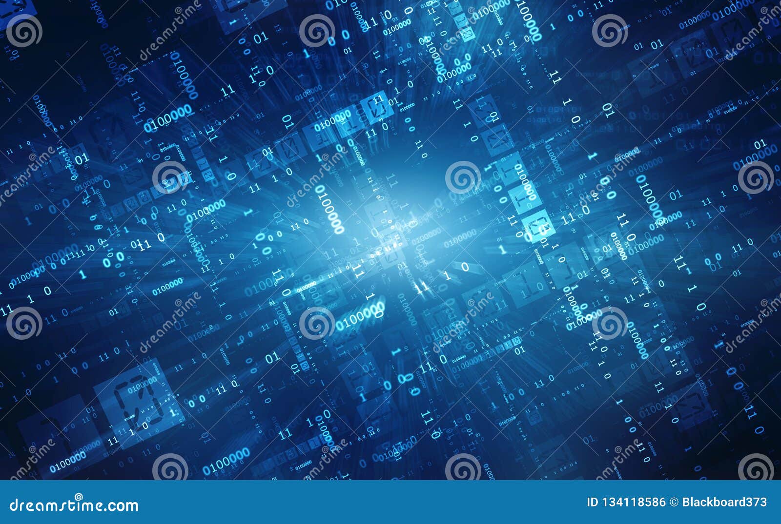 Binary Code Background, Digital Abstract Technology Background Stock ...