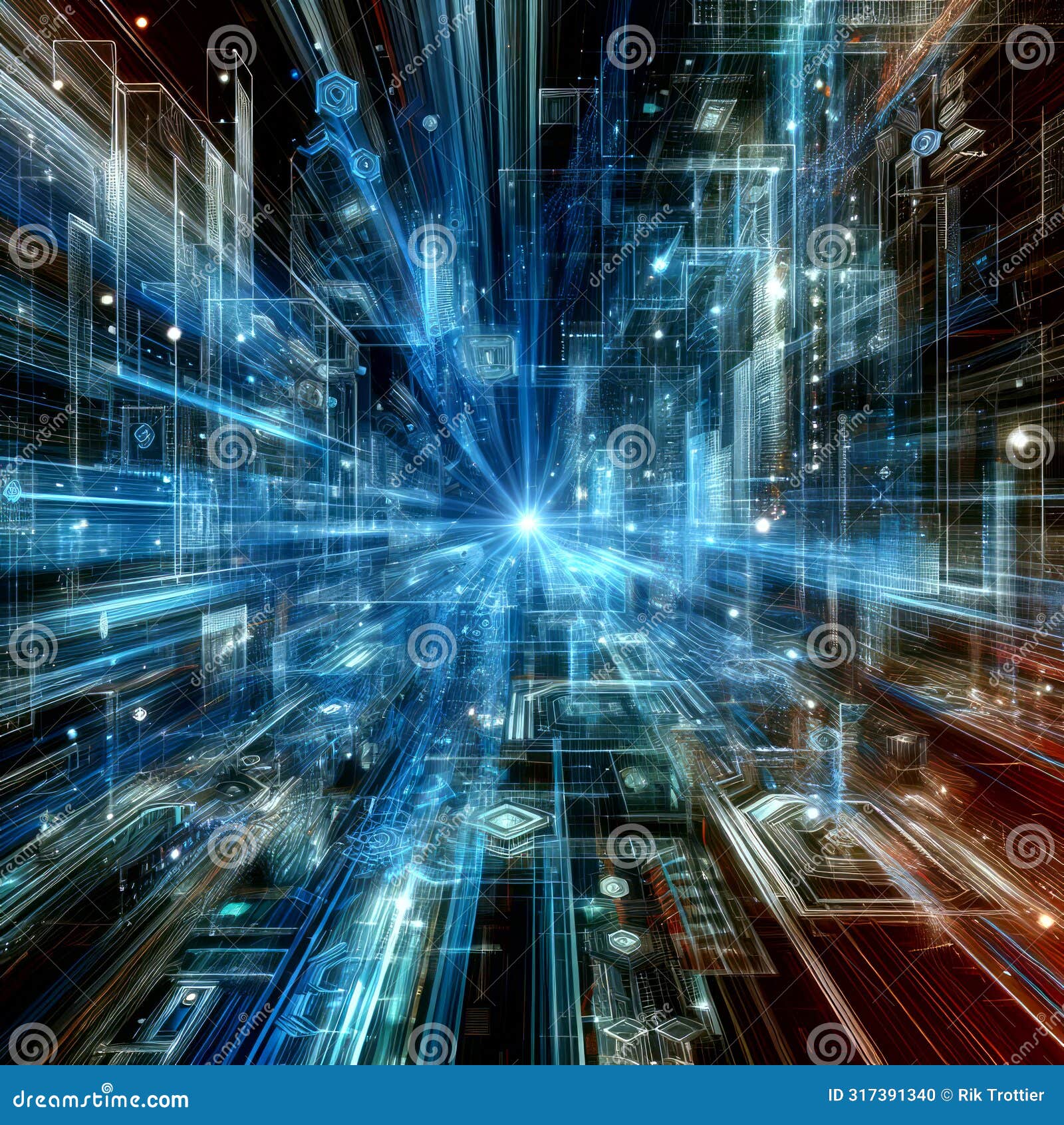 Digital Abstract Technology Background Binary Speed Communications