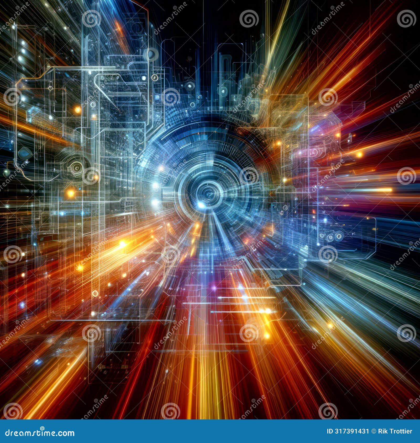 Digital Abstract Technology Background Binary Speed Communications