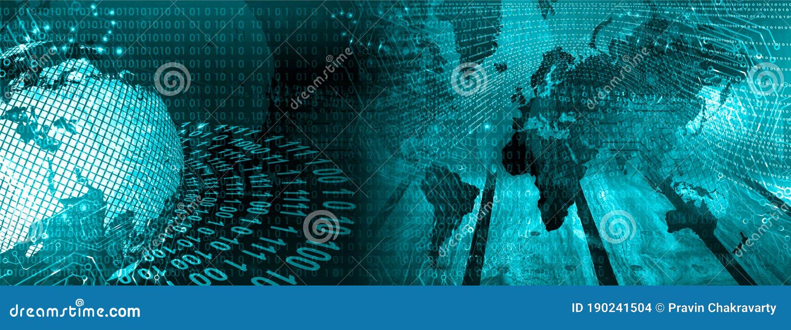 Binary Code Background, Digital Abstract Technology Background. Java, Coding Stock Illustration ...