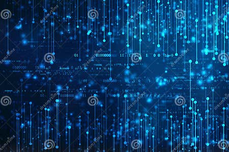 Binary Code Background, Digital Abstract Technology Background Stock ...