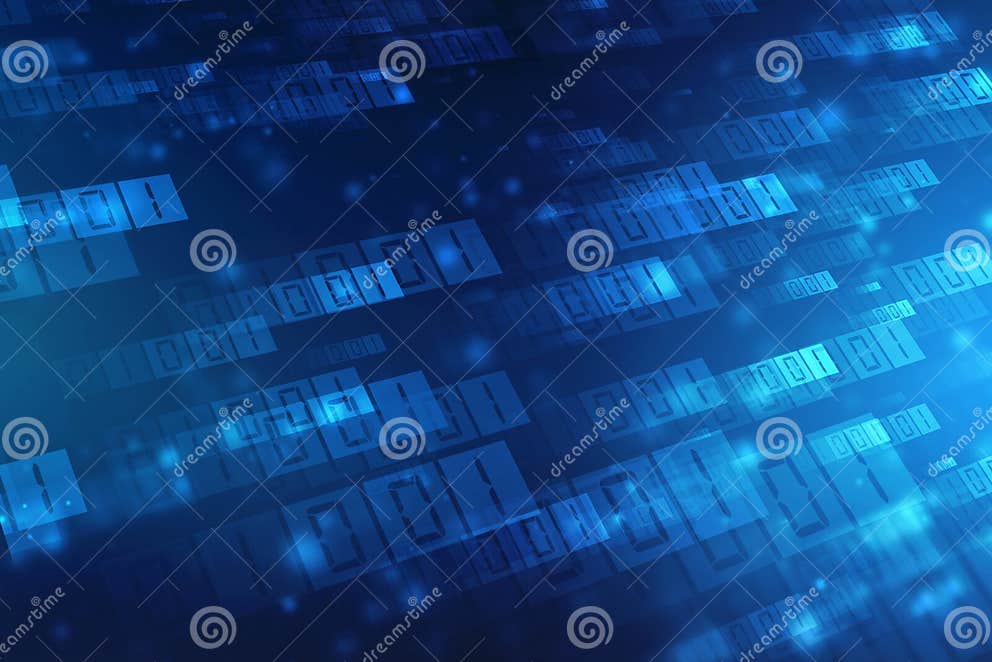 Binary Code Background, Digital Abstract Technology Background Stock ...