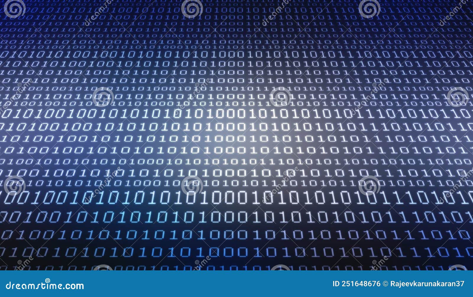 Binary Code Background Digital Abstract Technology Backgroundinternet Big Data Concept Stock