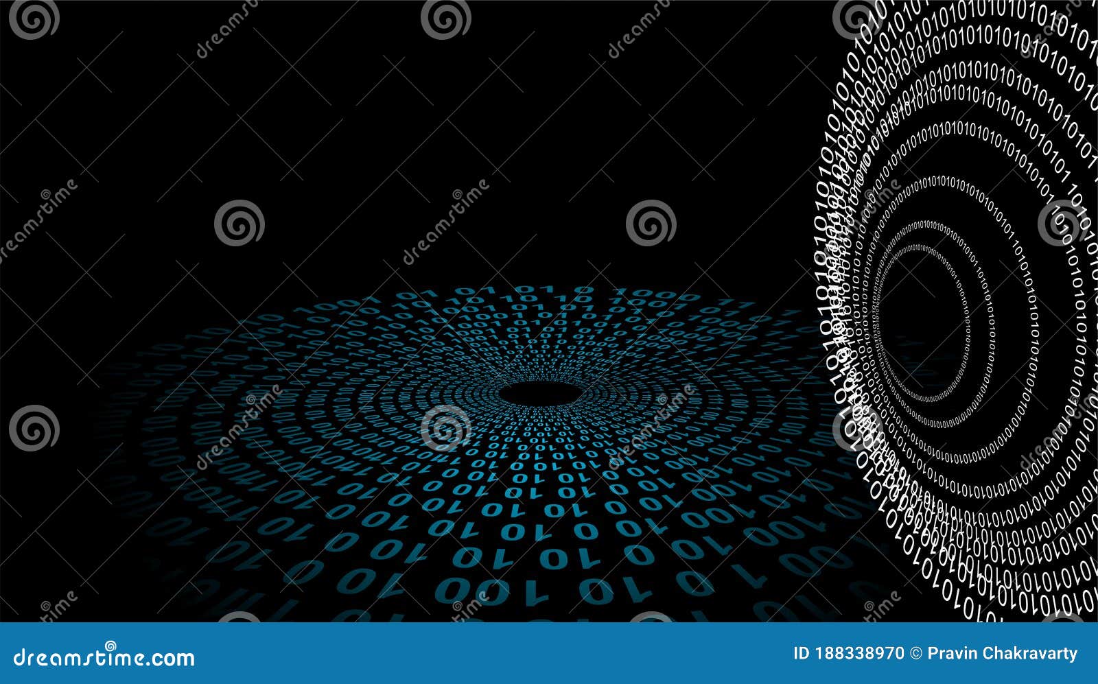 Binary Code Background, Digital Abstract Technology Background. Java, Coding Stock Illustration ...