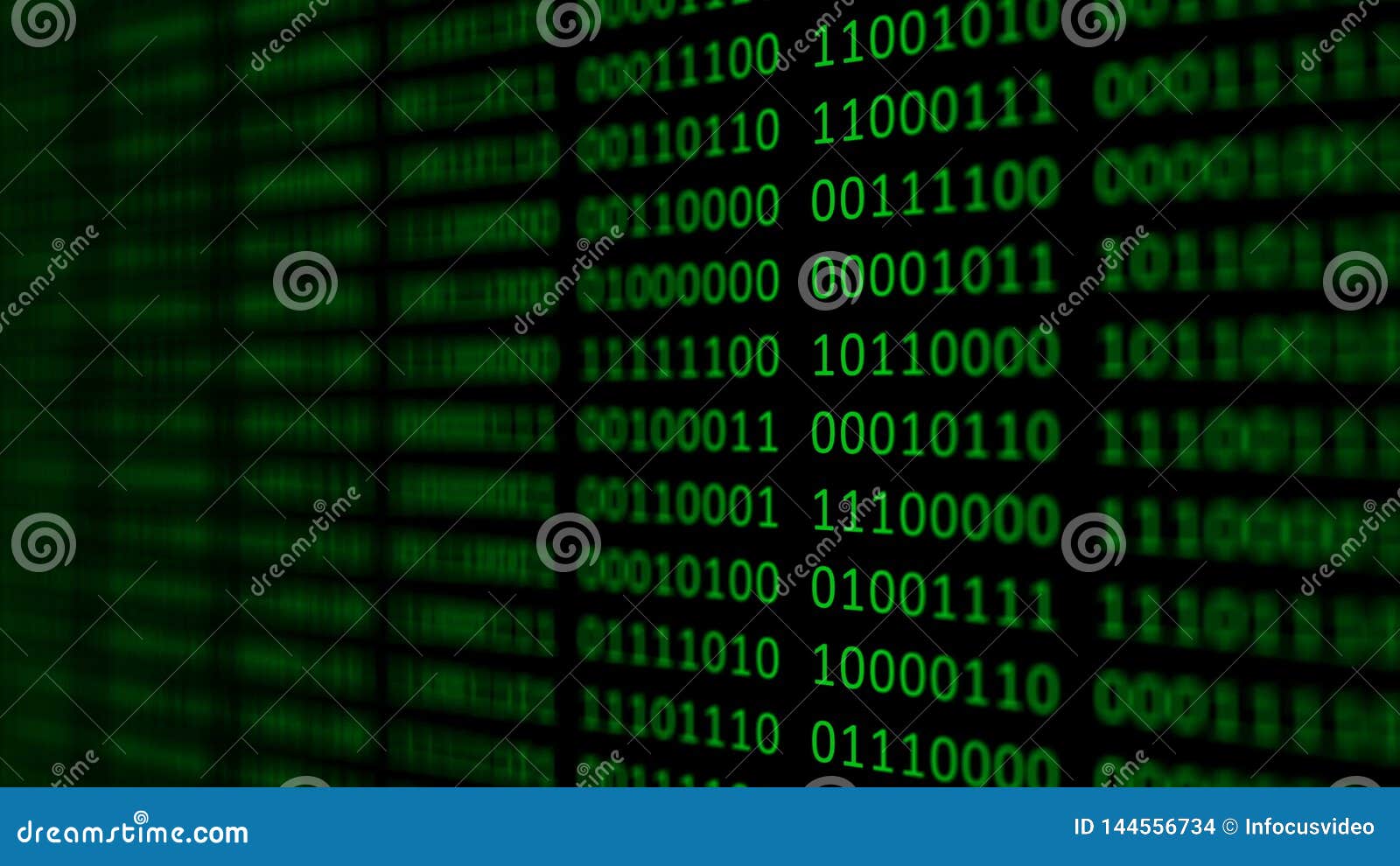Binary Code Black and Green Animation Stock Footage - Video of ...