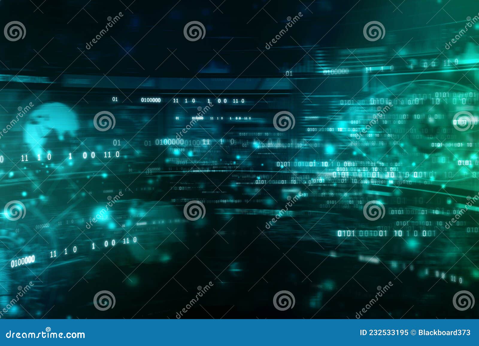 Binary Code Background, Internet Binary Data Code Computing or Transmission Process Concept ...