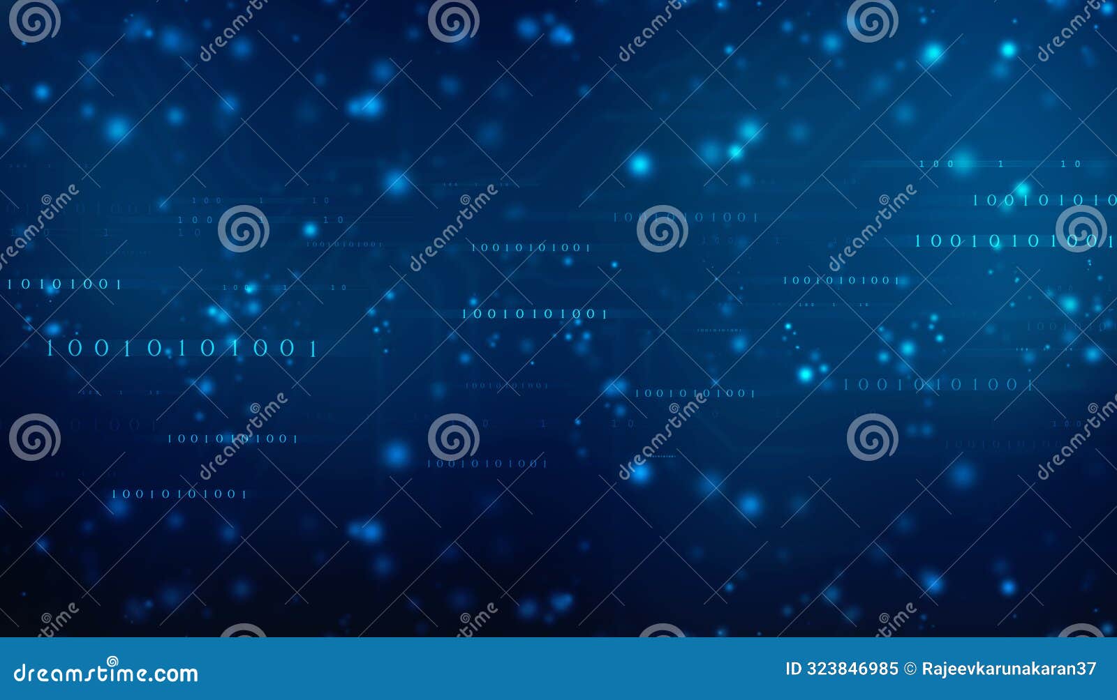 Binary Code Background, Internet Data, Big Data Communication ...