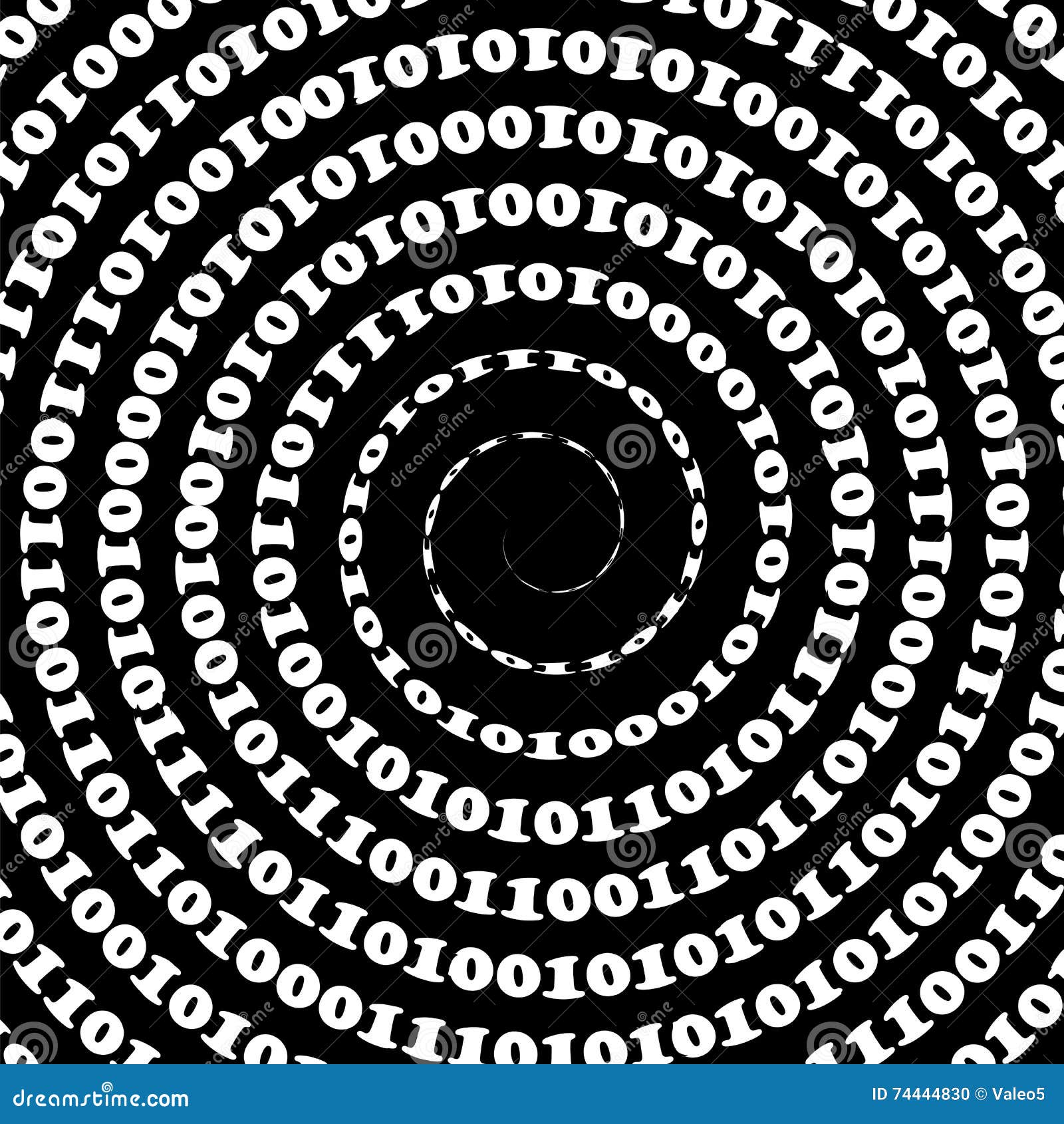 Binary Code Background stock vector. Illustration of electronic - 74444830