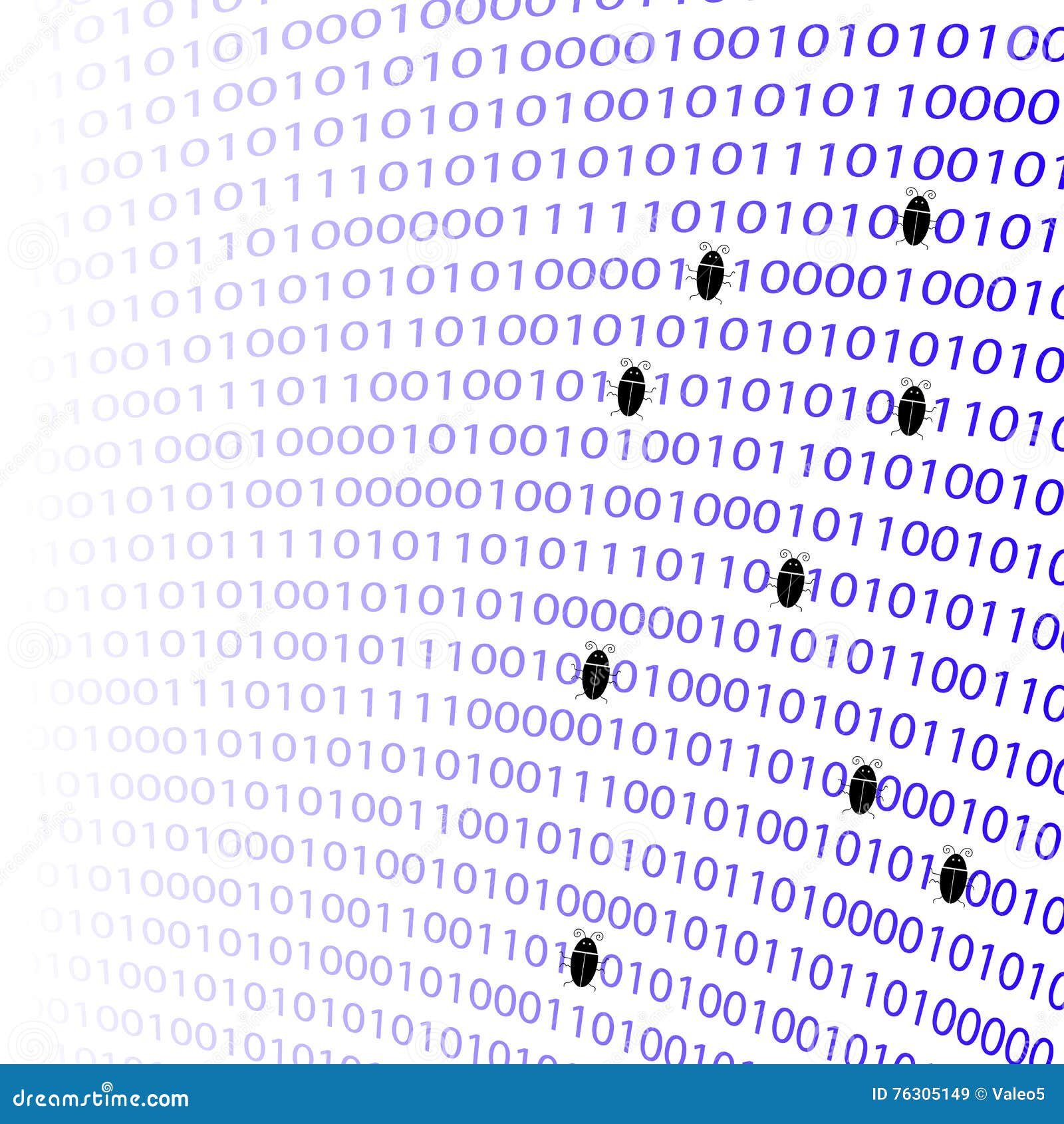 Binary Code Background. Numbers Concept Stock Illustration - Illustration of graphic, decryption ...