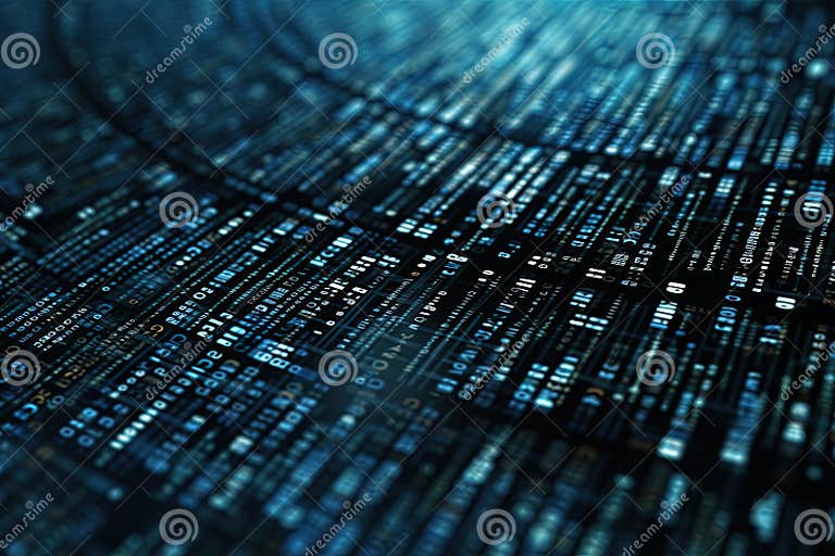 Binary Code Background. Programming and Coding Concept Stock Photo - Image of hacker, abstract ...