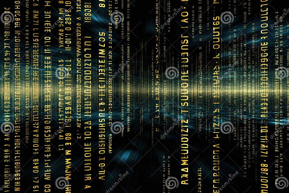 Binary Code Background. Programming and Coding Concept Stock Photo - Image of robot, network ...