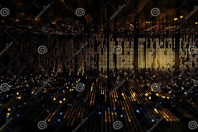 Binary Code Background. Programming and Coding Concept Stock Photo - Image of science, board ...