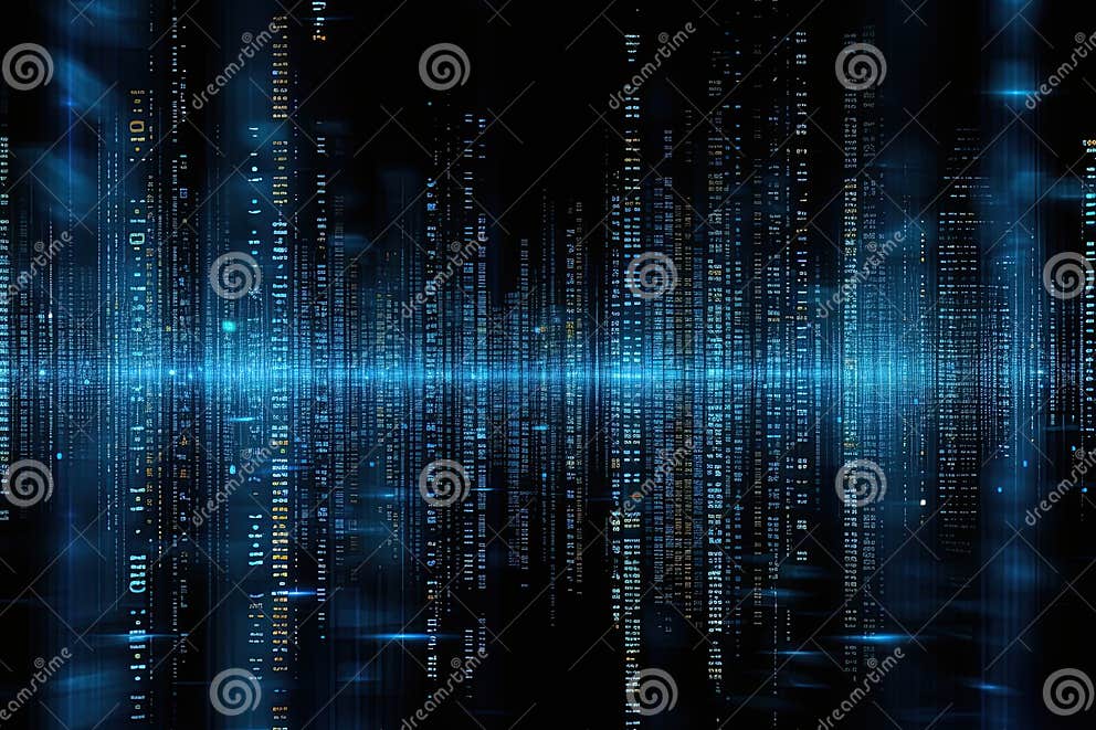 Binary Code Background. Programming and Coding Concept Stock Photo - Image of cloud, green ...