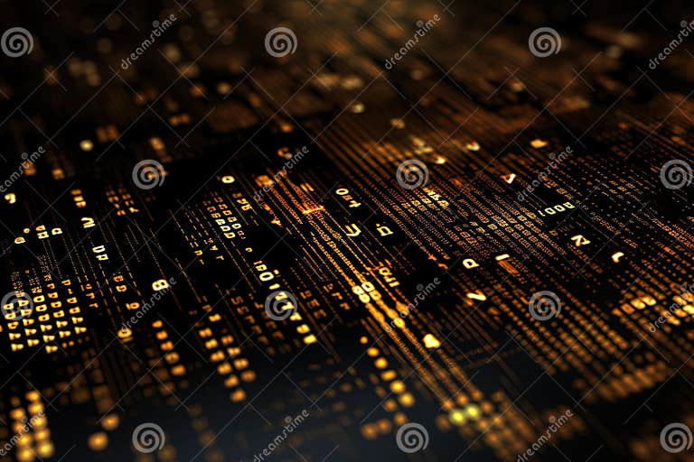 Binary Code Background. Programming and Coding Concept Stock Image - Image of future, cloud ...