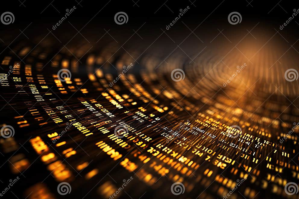 Binary Code Background. Programming and Coding Concept Stock Image - Image of cloud, robot ...