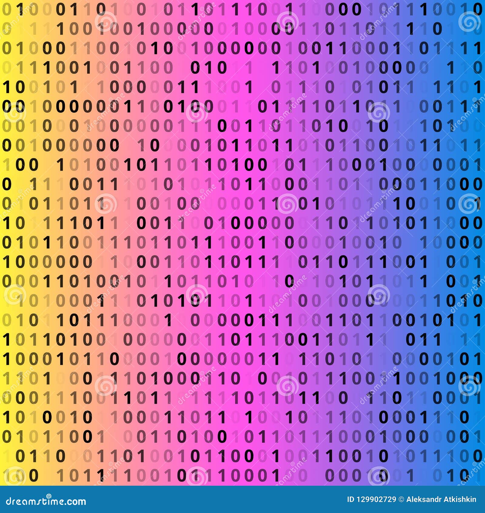 Binary code background stock vector. Illustration of script - 129902729
