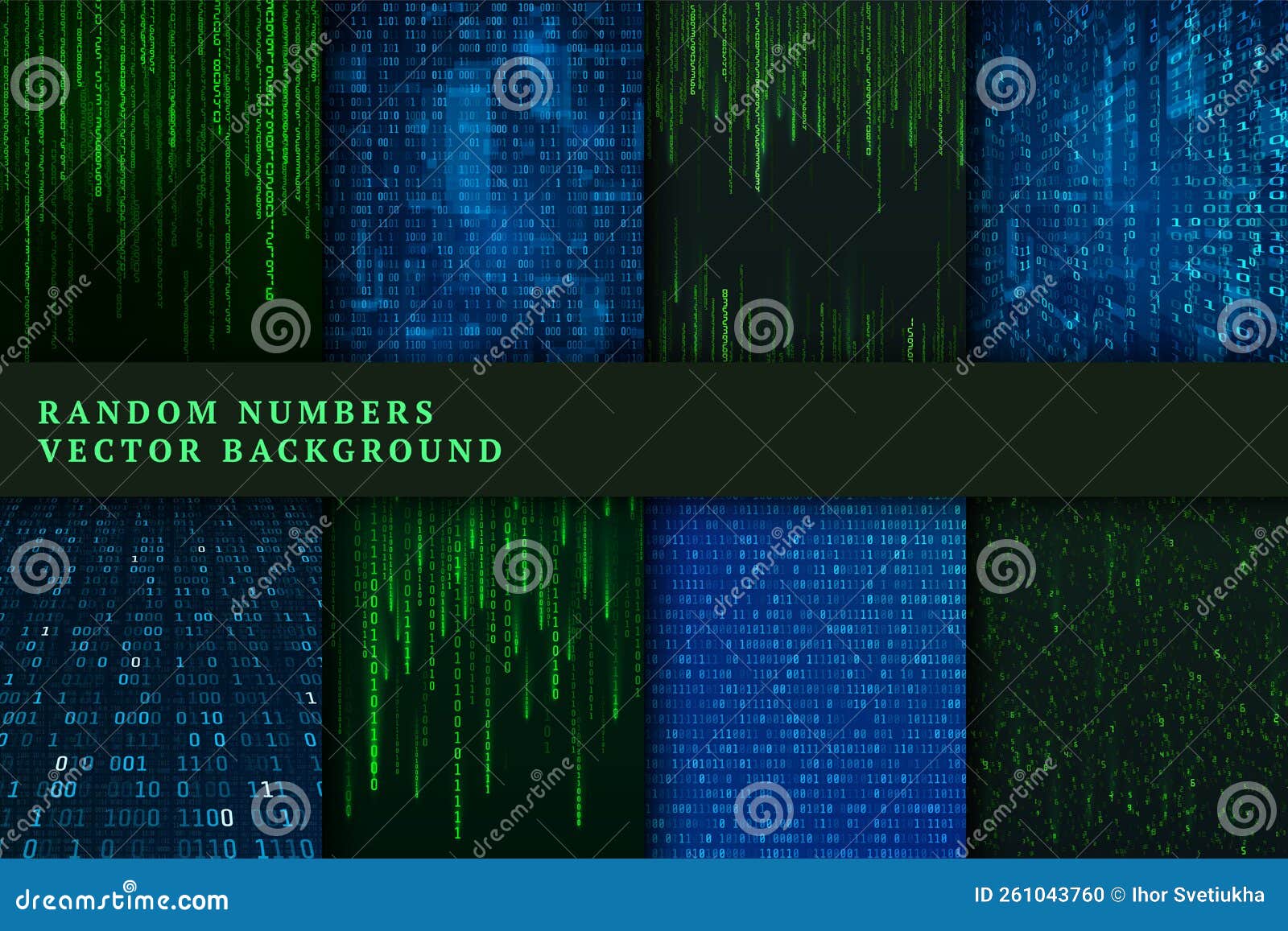 Binary Code Background Set. Random Numbers Stream. Digital Data Coding ... Binary Code Background Set. Random Numbers Stream. Digital Data Coding ...