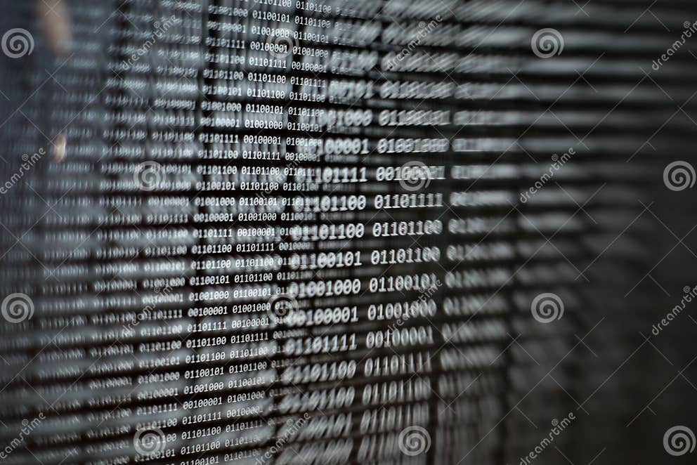 Binary Code Background , Texture with Mathematic Symbols. Numeral Symbols on Abstract Template ...