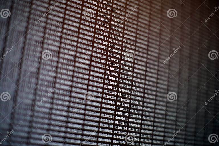 Binary Code Background , Texture with Mathematic Symbols. Numeral Symbols on Abstract Template ...