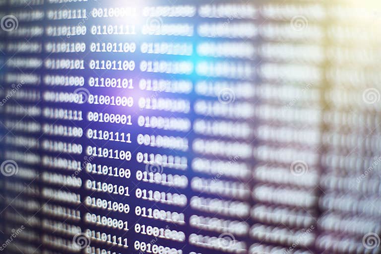 Binary Code Background , Texture with Mathematic Symbols. Numeral Symbols on Abstract Template ...