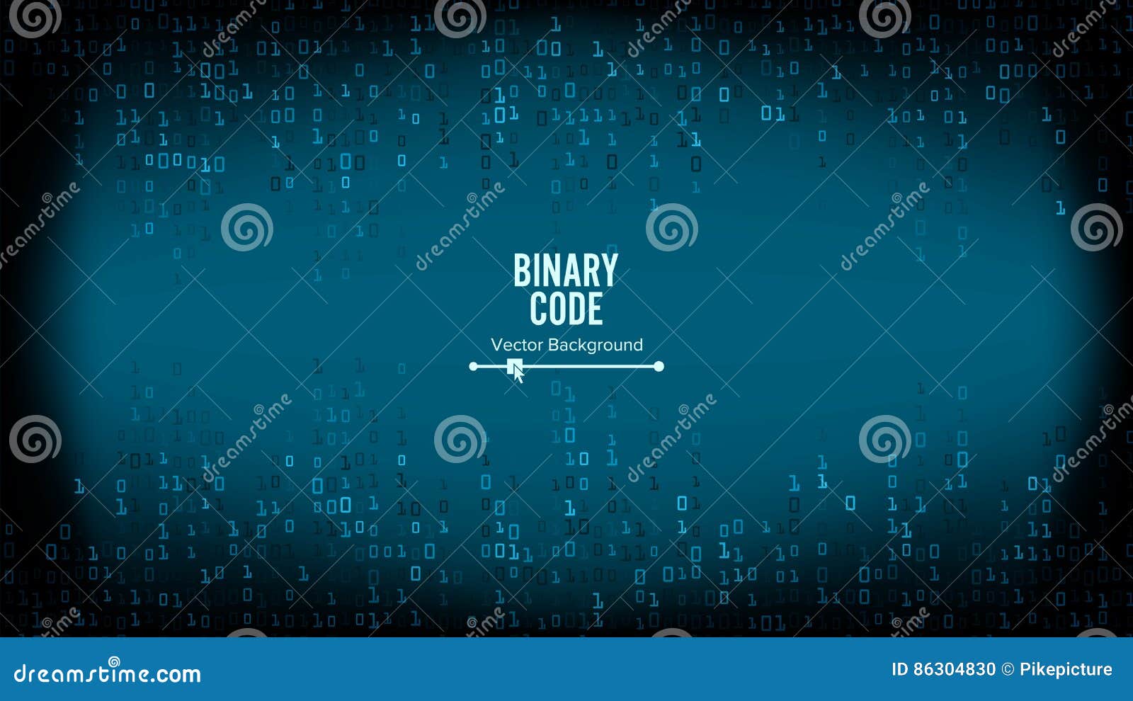 Binary Code Background Vector Algorithm Binary Data Code Decryption And Encoding Row Matrix
